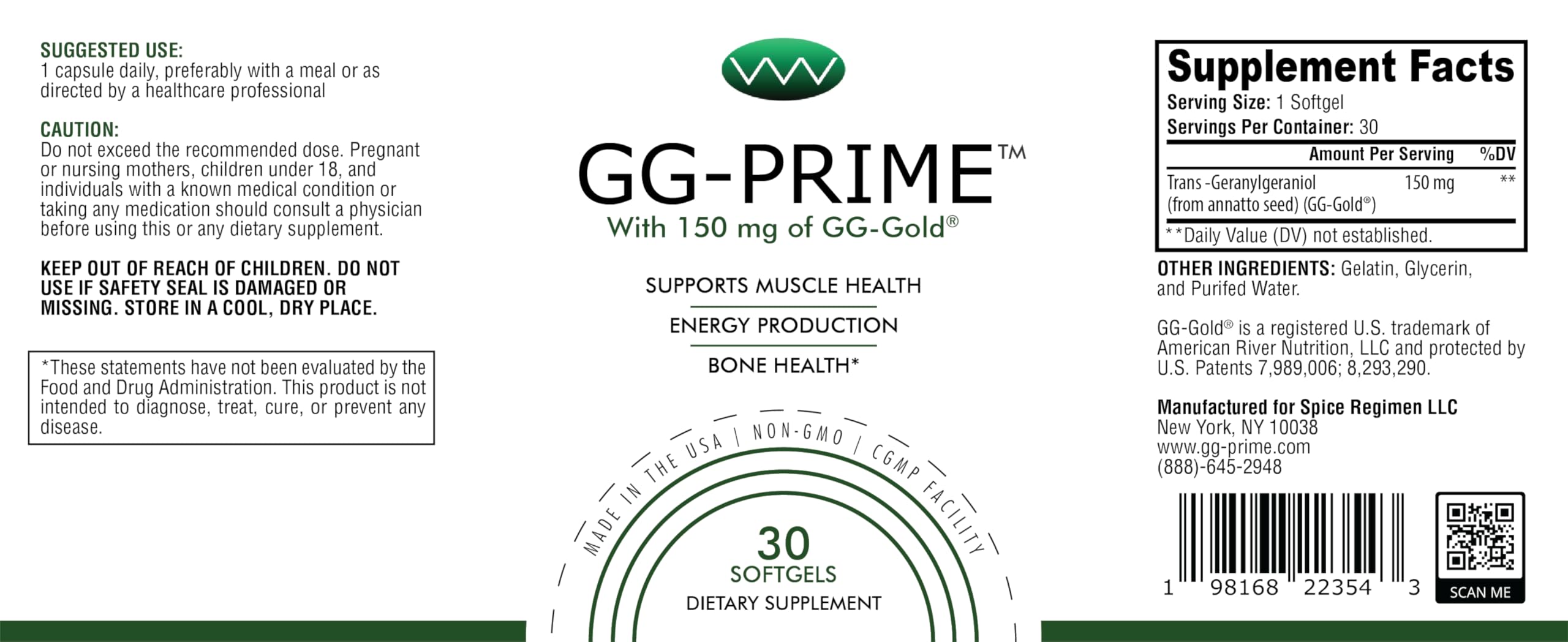Balanced nutrition from GG Geranylgeraniol