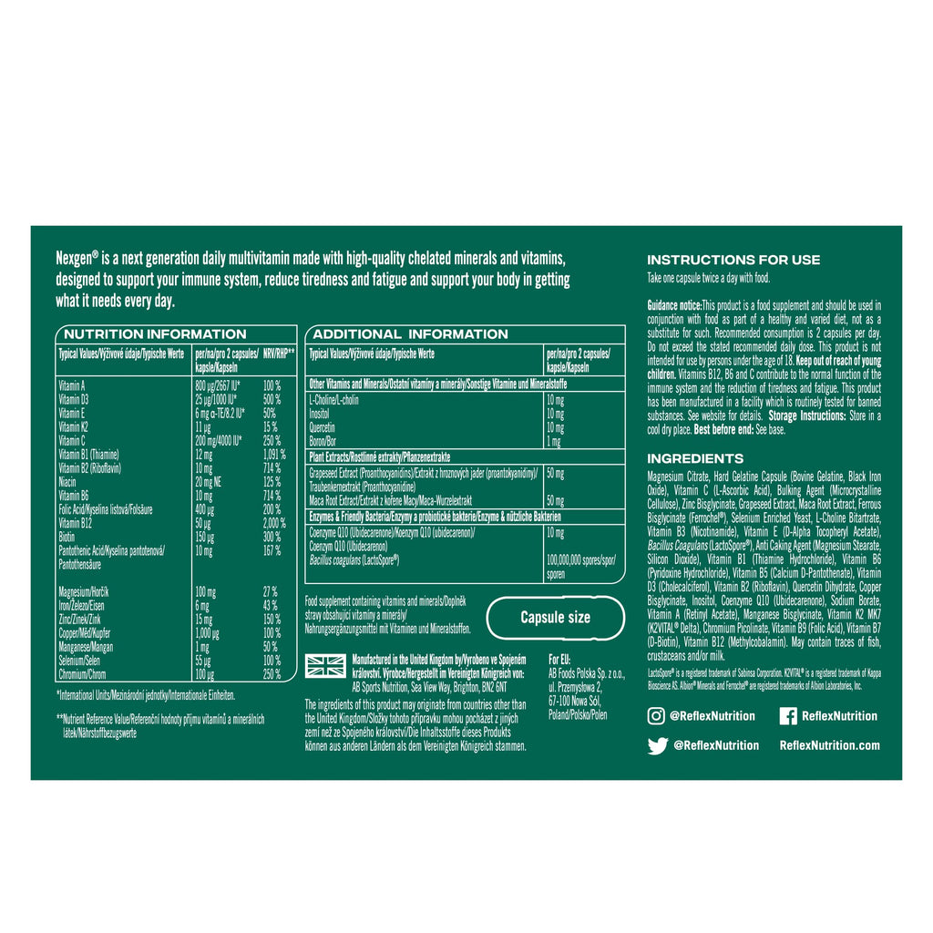 balanced nutrition with blended supplements