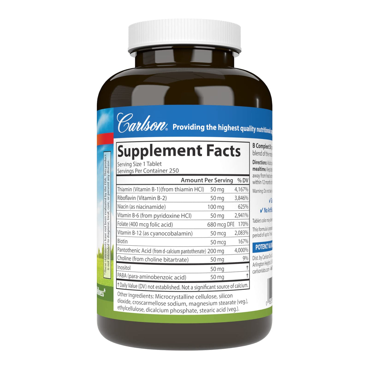 Balanced vitamin B complex for energy