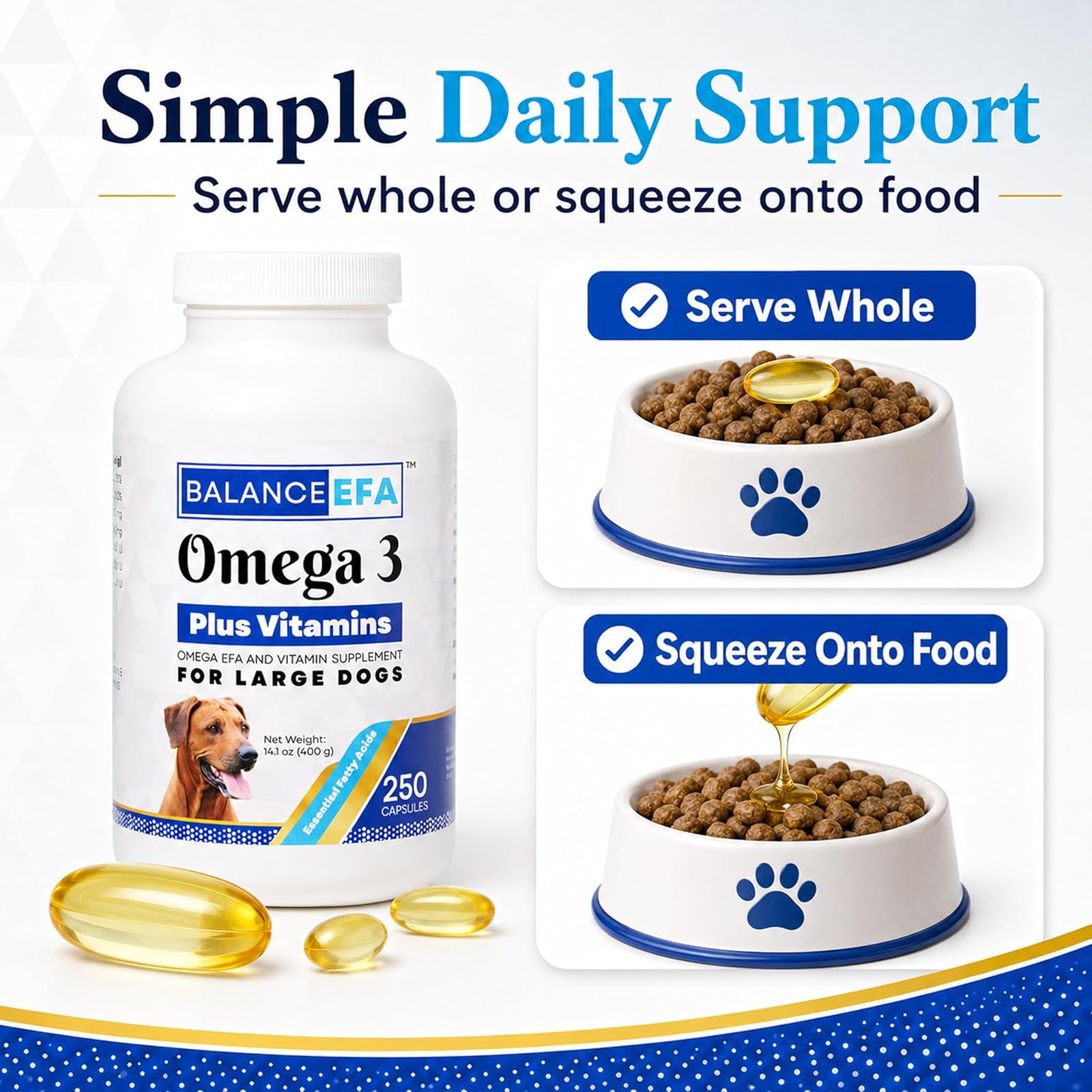 BalanceEFA fish oil for shiny coat