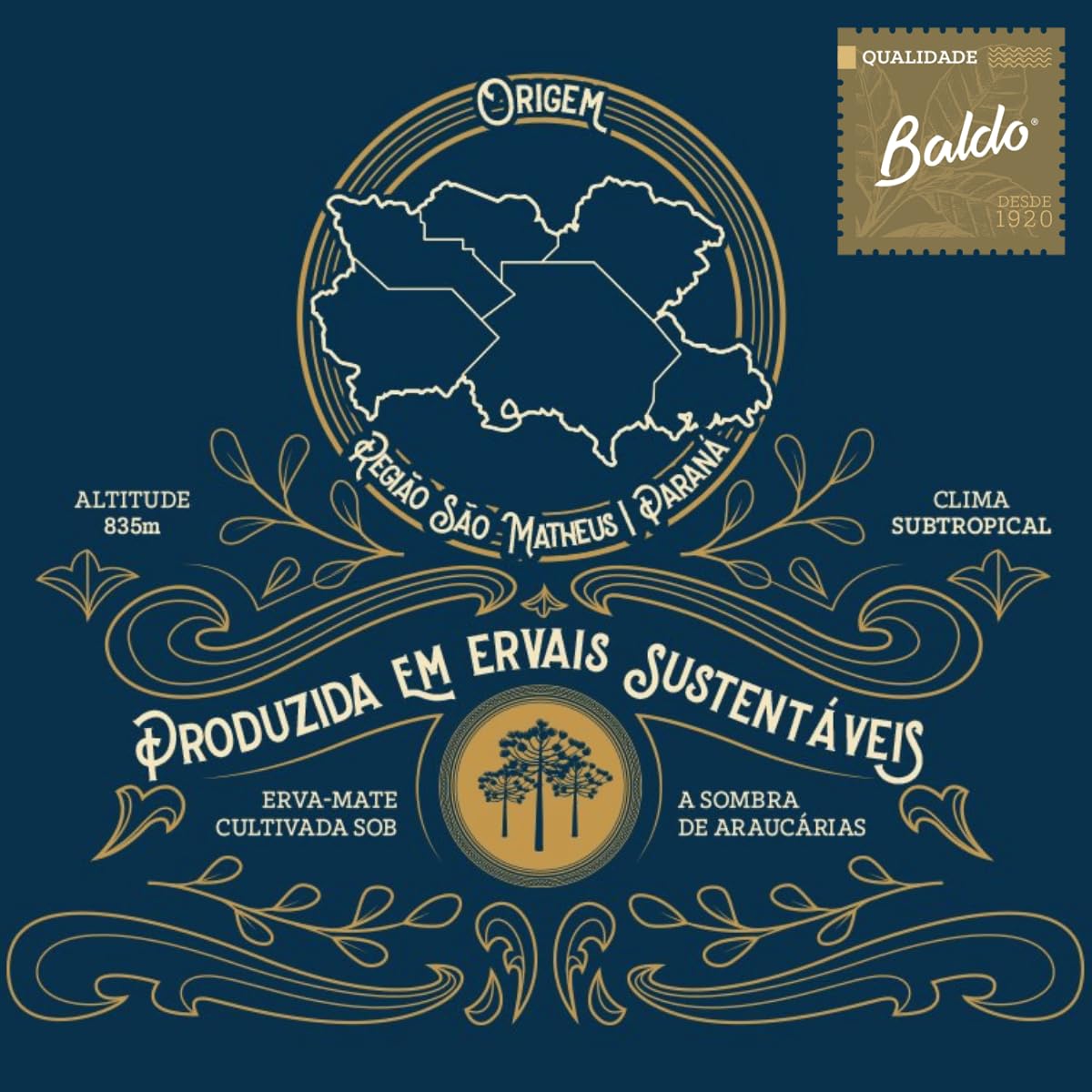 Baldo Esmeralda yerba mate loose leaf