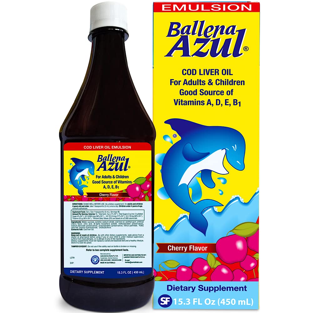 Ballena Azul cod liver oil cherry flavor