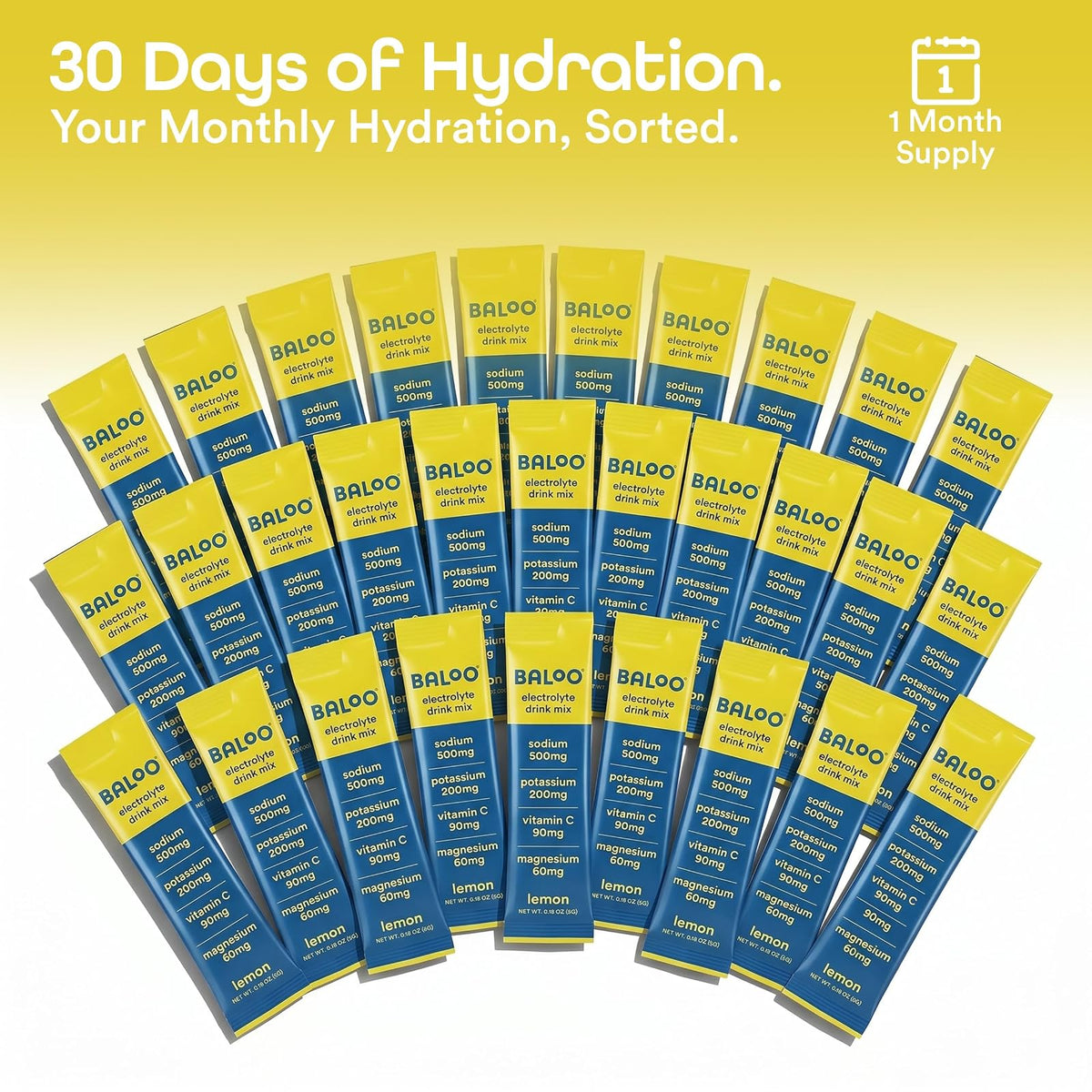 Baloo lemon packets for daily hydration