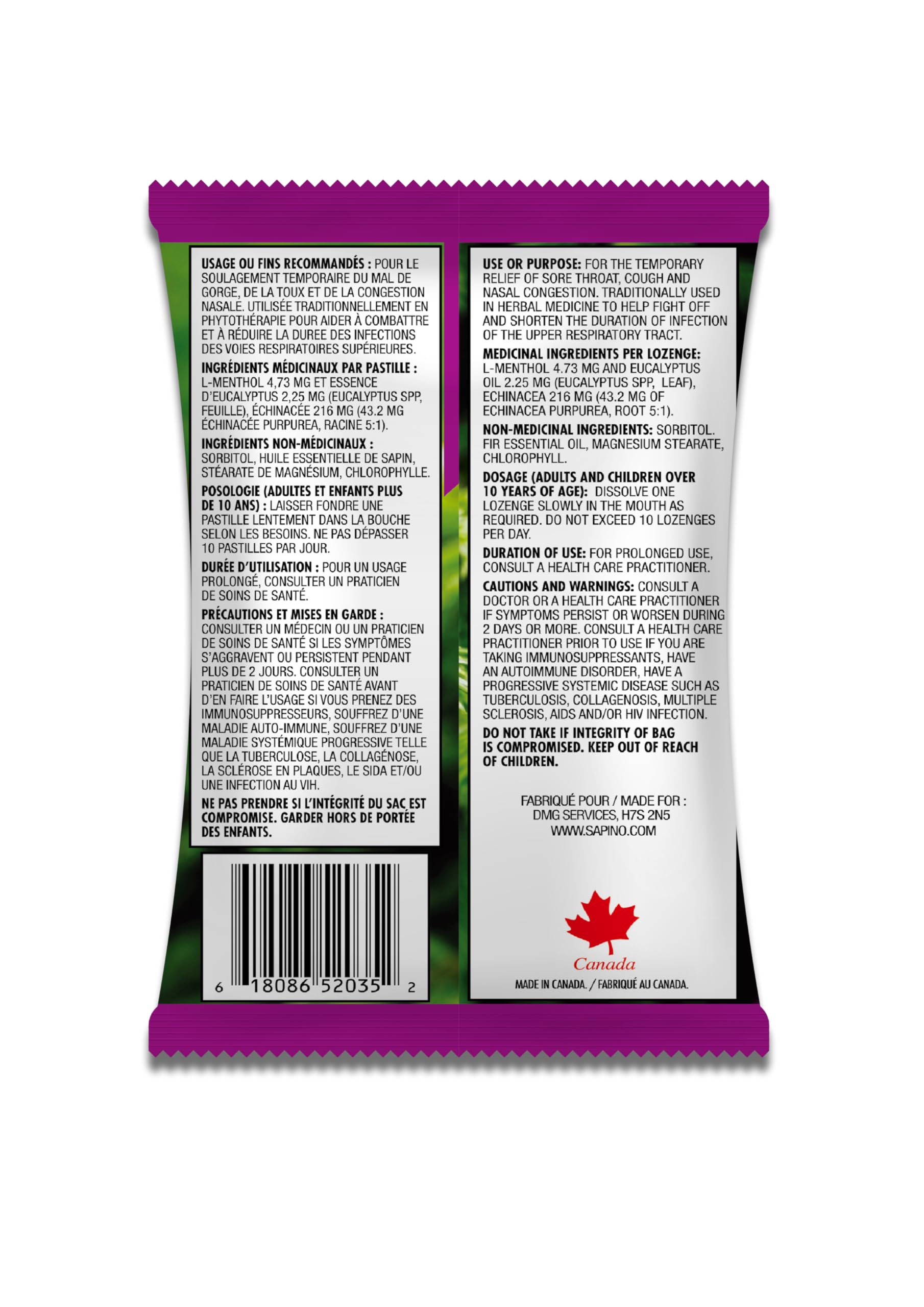 Balsam Fir Lozenges for respiratory health