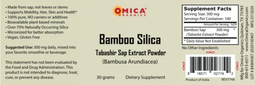Bamboo extract for strong bones