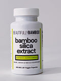 Bamboo silica capsules for hair