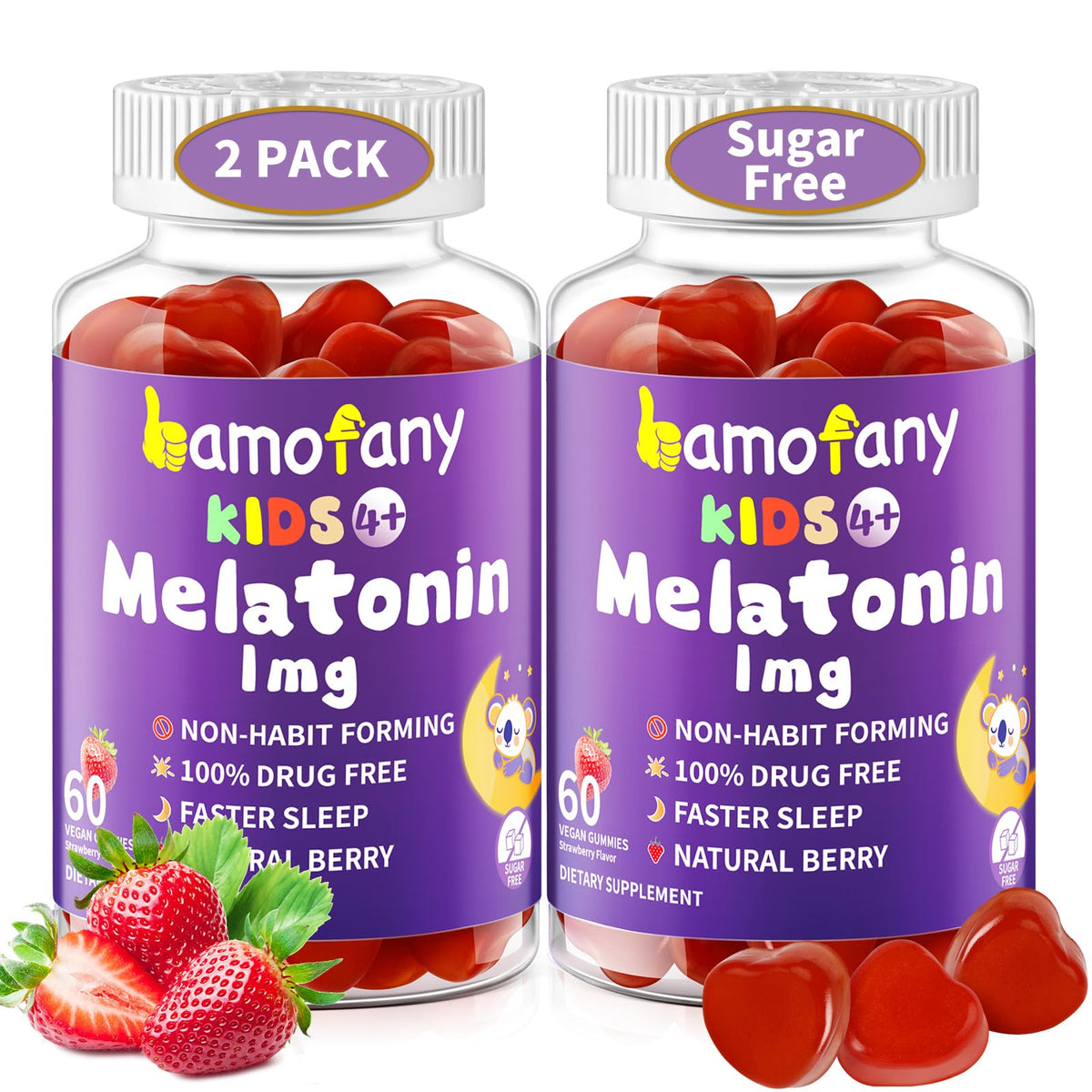 Bamofany kids melatonin gummies for sleep