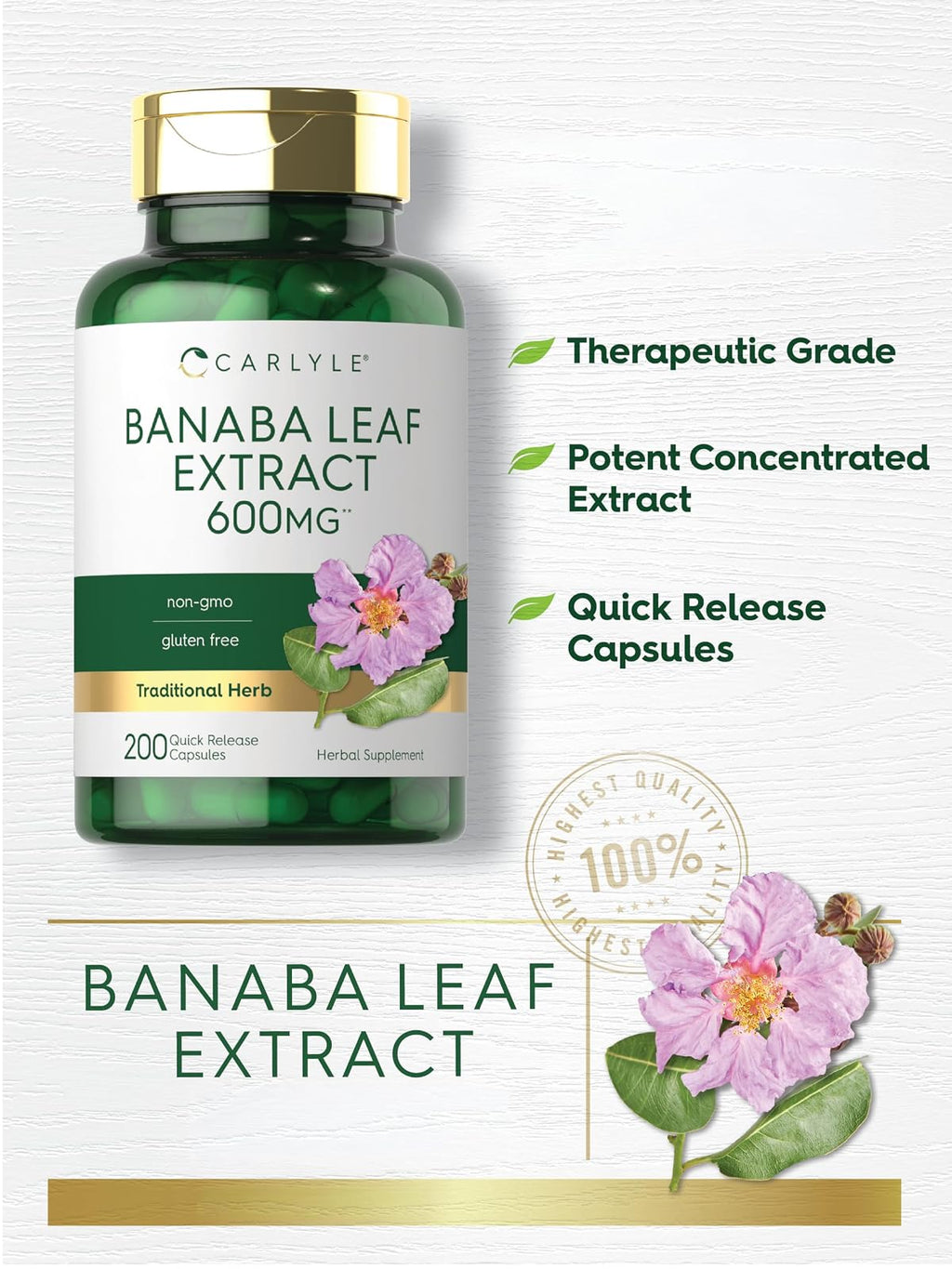 Banaba Leaf Extract for weight management