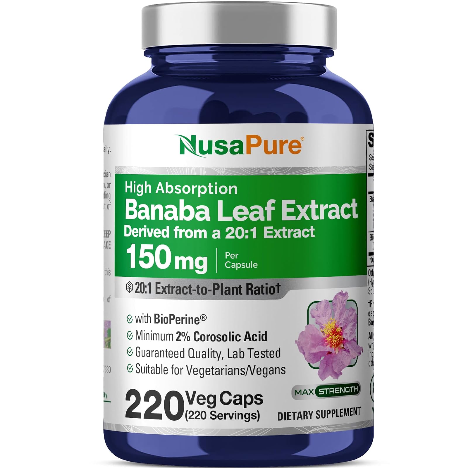 banaba leaf vitamin b complex capsules