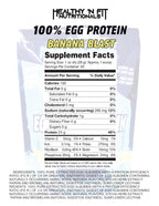 banana blast egg protein supplement