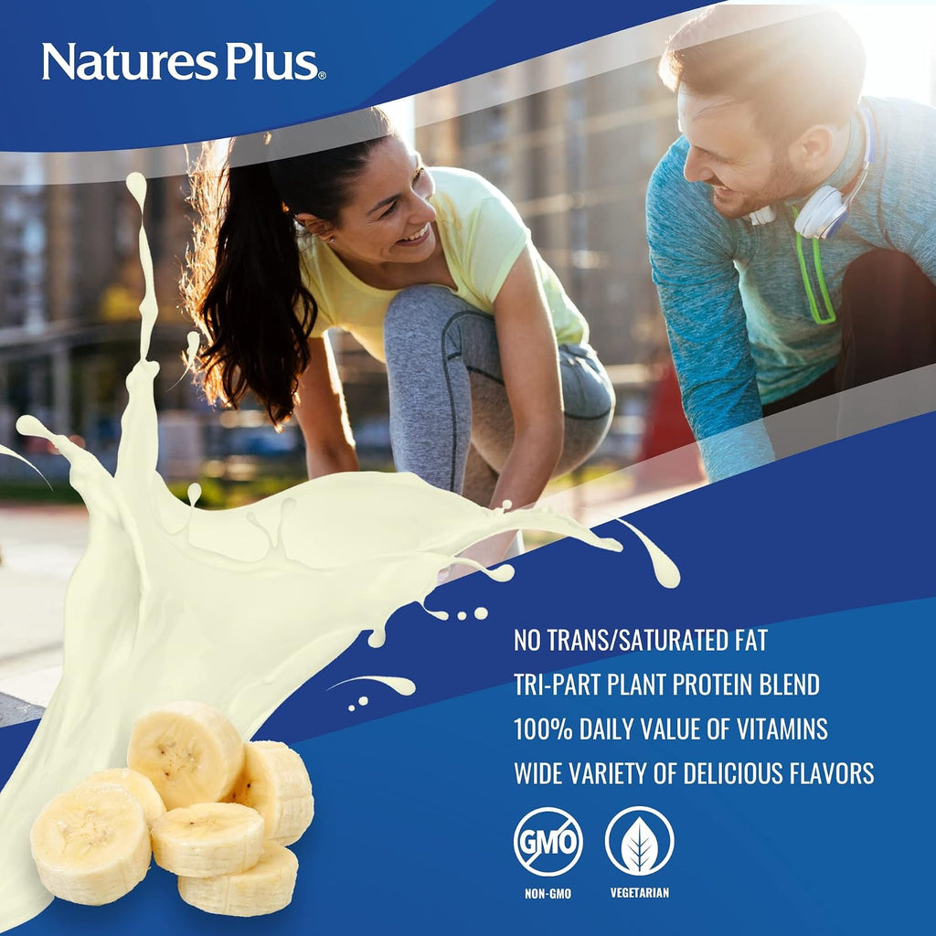 Banana flavoured plant based protein