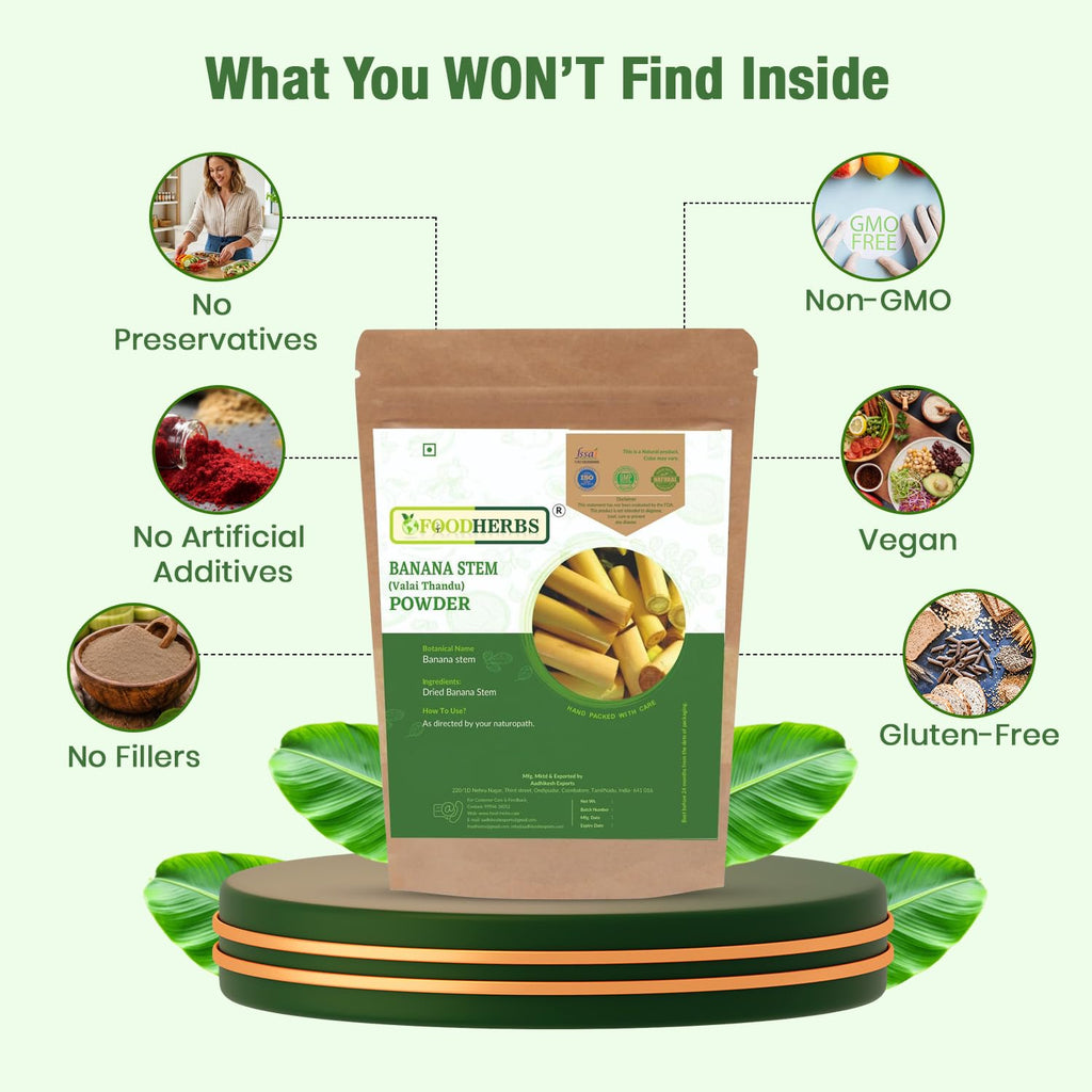 banana stem powder for immune support