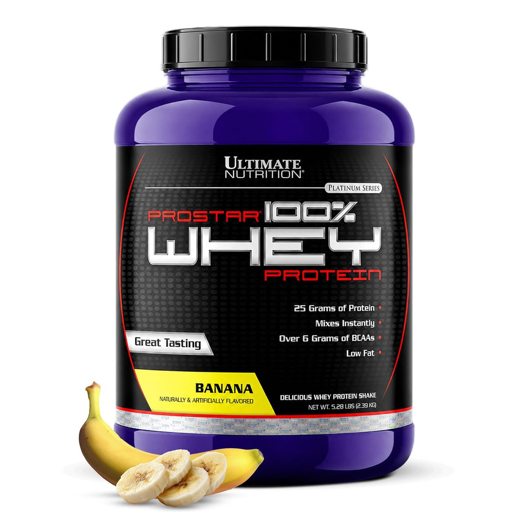 banana whey protein isolate tub