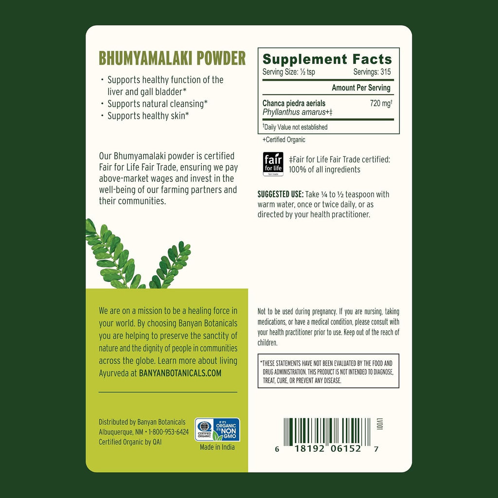 Banyan Botanicals Bhumyamalaki benefits