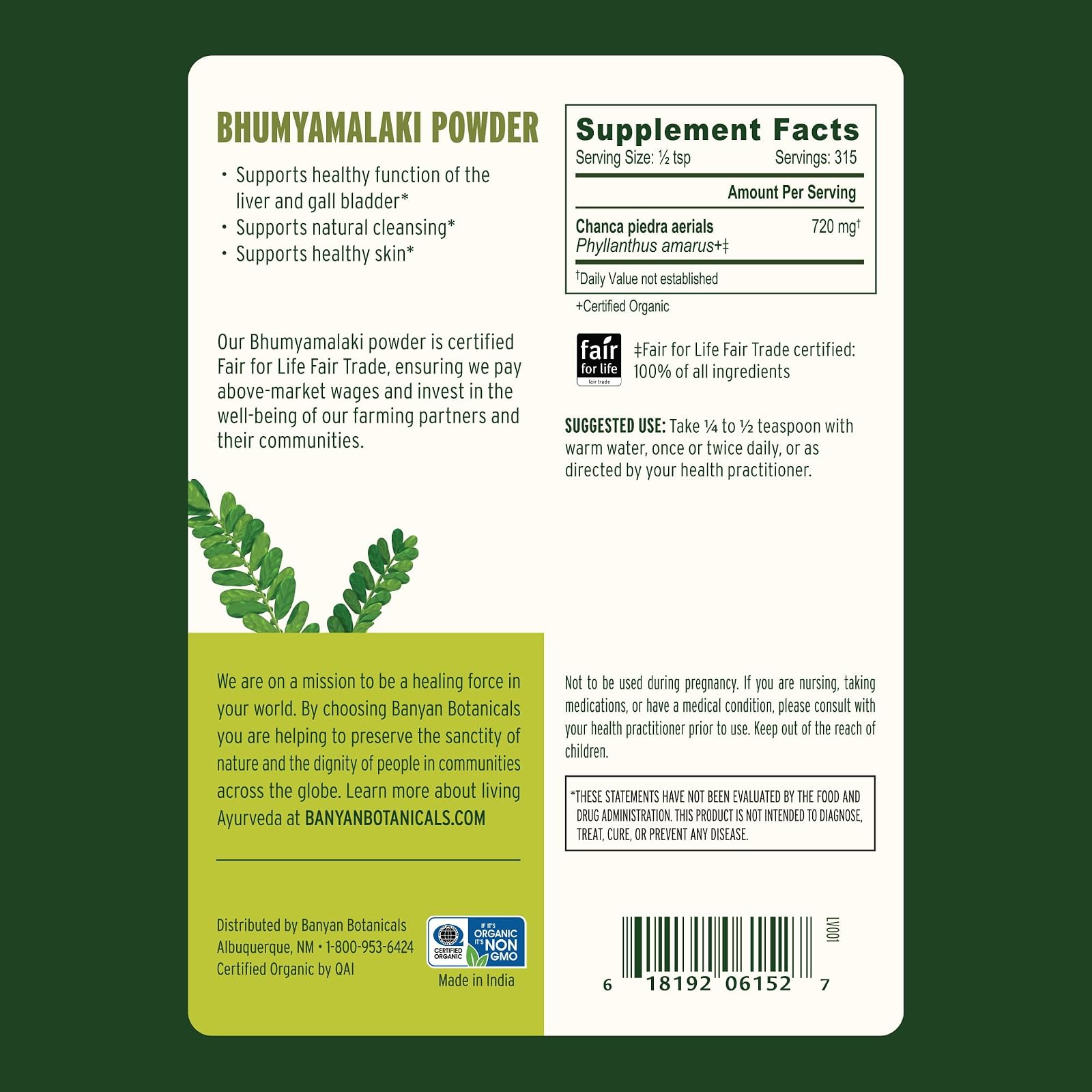 Banyan Botanicals Bhumyamalaki benefits