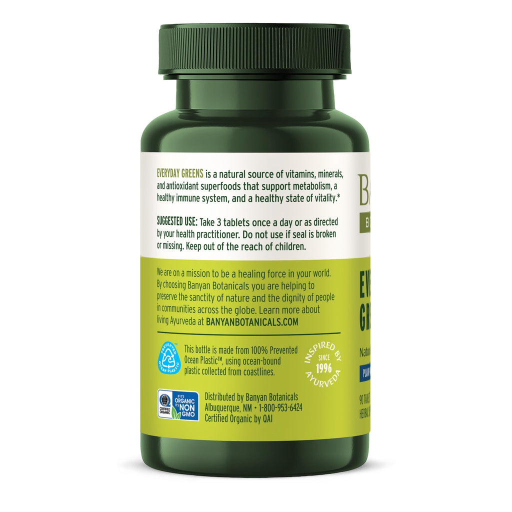 Banyan Botanicals health supplement tablets