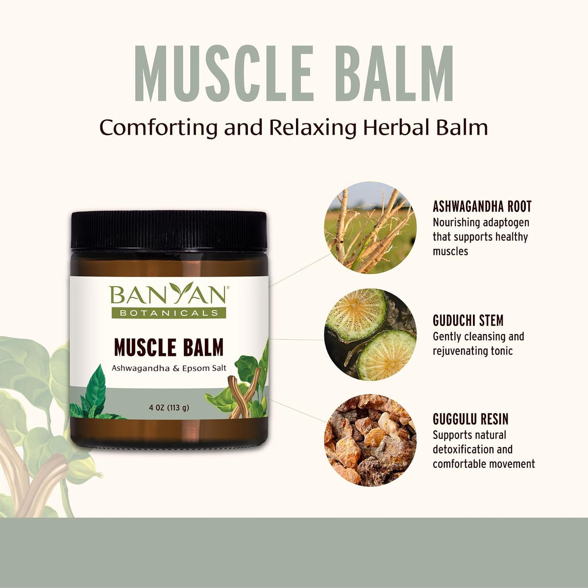 Banyan Botanicals muscle balm for recovery