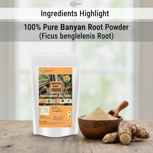 Banyan root powder for herbal remedies