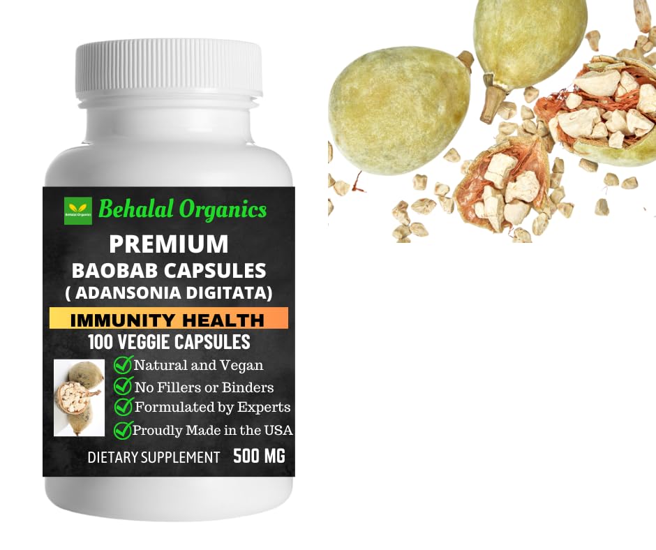 Baobab capsules for digestive health