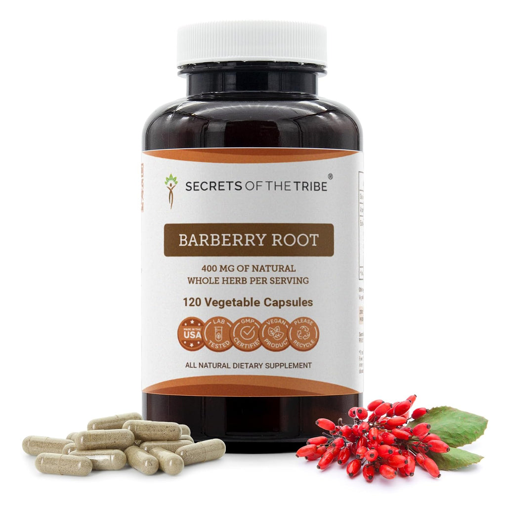 Barberry root capsules for health