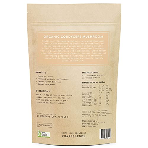 Bare Blends organic mushrooms for wellness