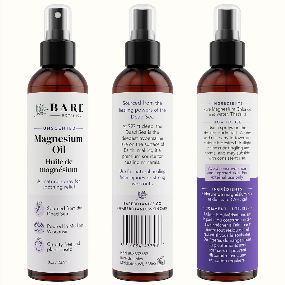 Bare Botanics magnesium for stress relief