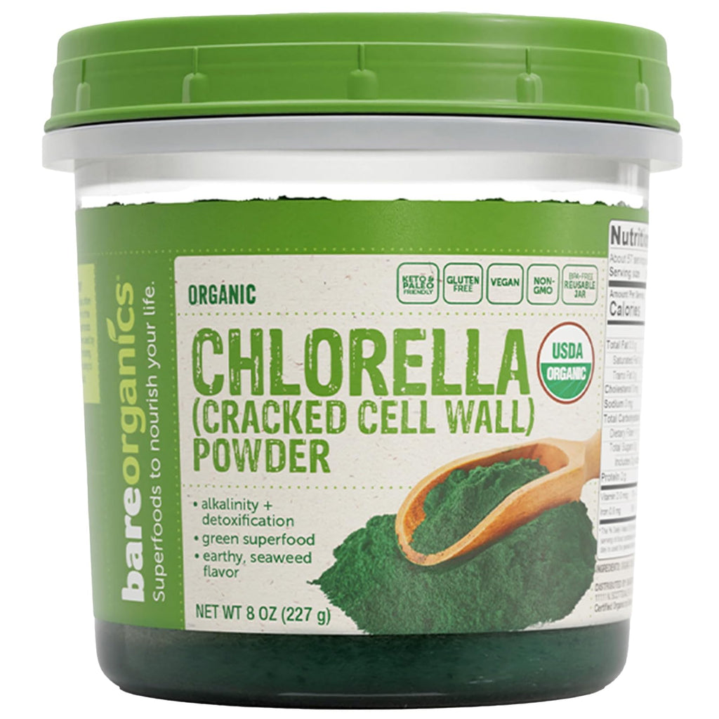 Bare Organics chlorella powder for detox