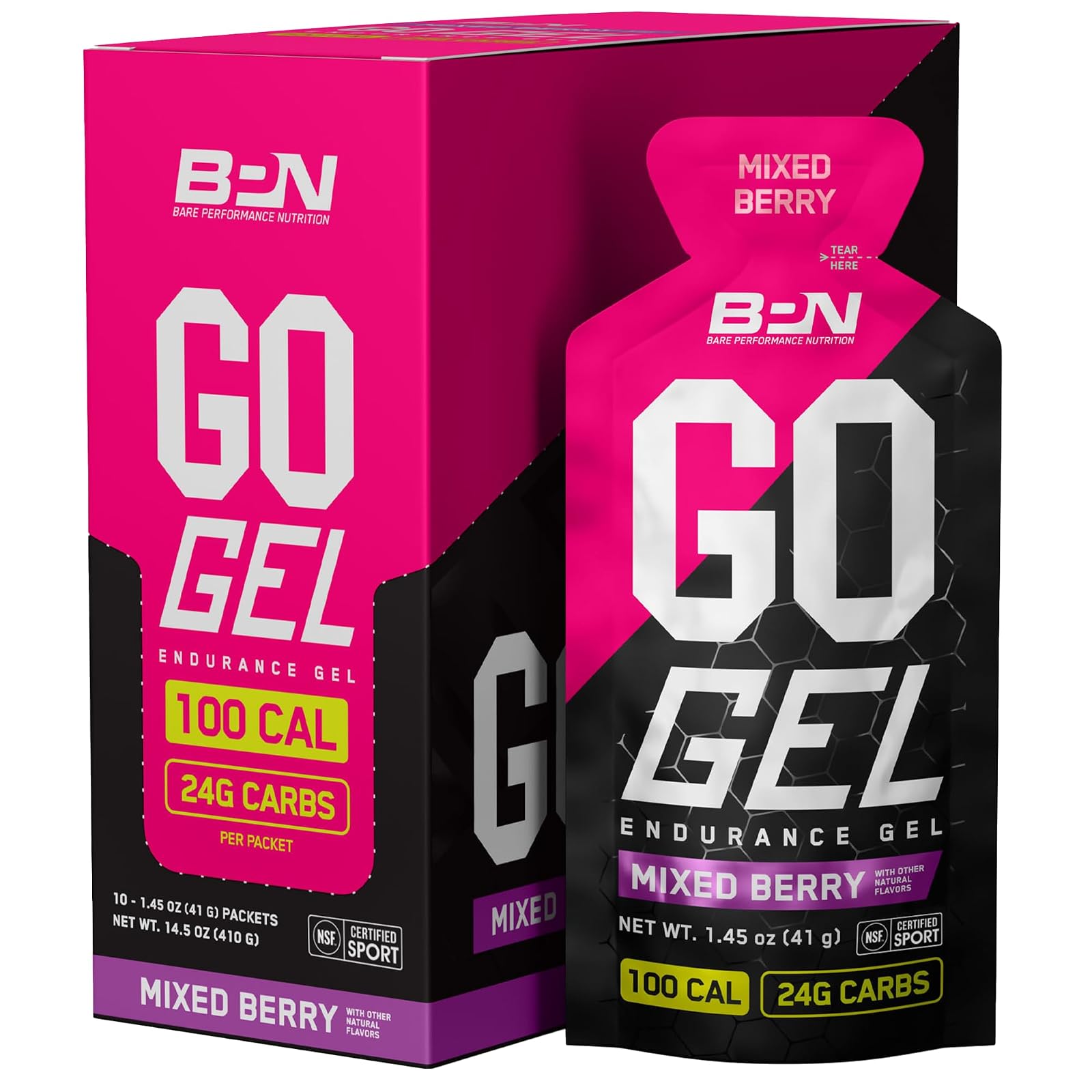 BARE PERFORMANCE NUTRITION Go Gel energy boost