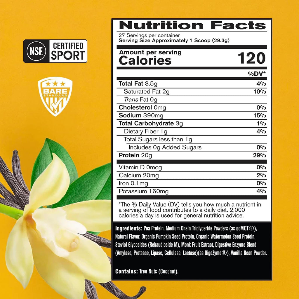 BARE PERFORMANCE NUTRITION pea protein