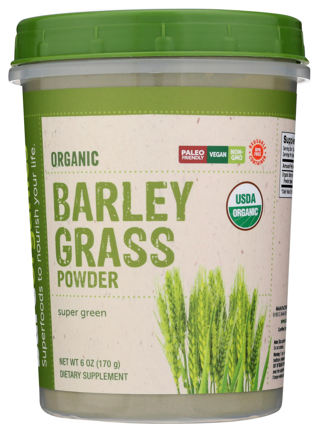 BareOrganics barley grass powder benefits