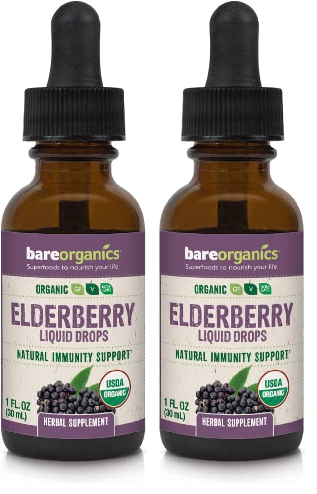 BareOrganics elderberry liquid drops
