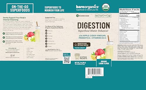 BareOrganics herbal blend for digestive comfort