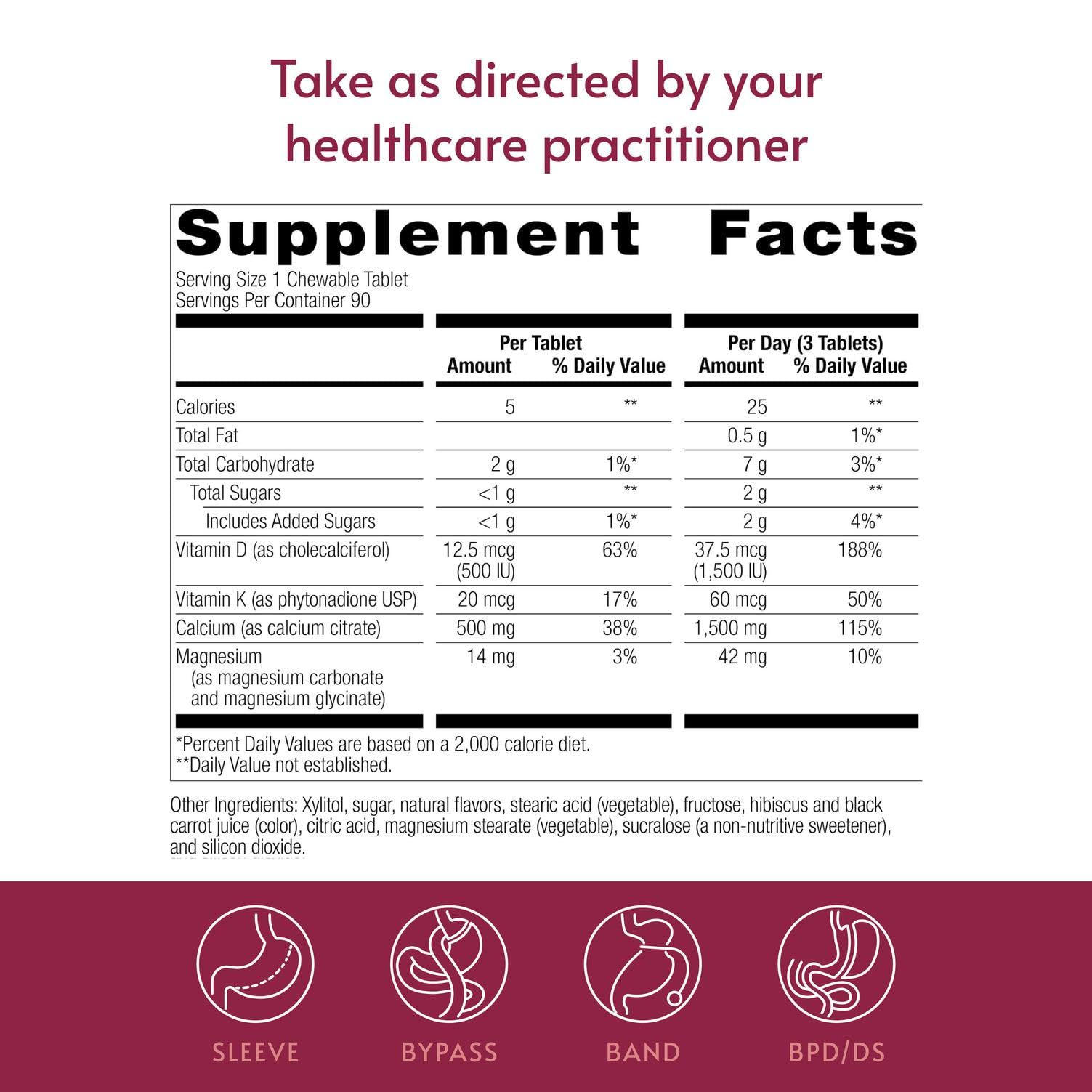 bariatric advantage calcium chewables