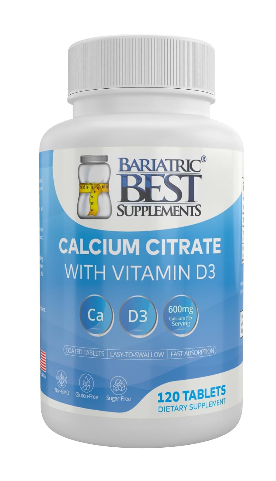 Bariatric calcium citrate tablets for bone health