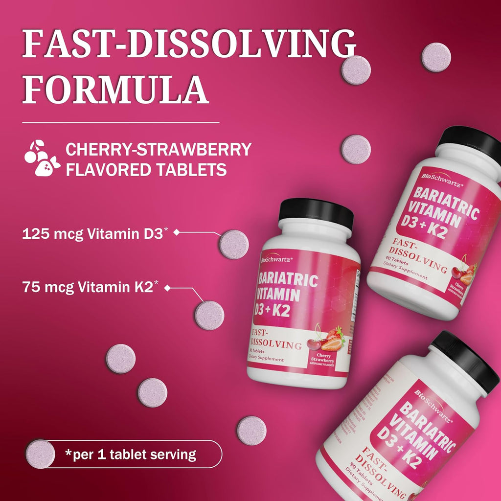 Bariatric dissolvable vitamin D3