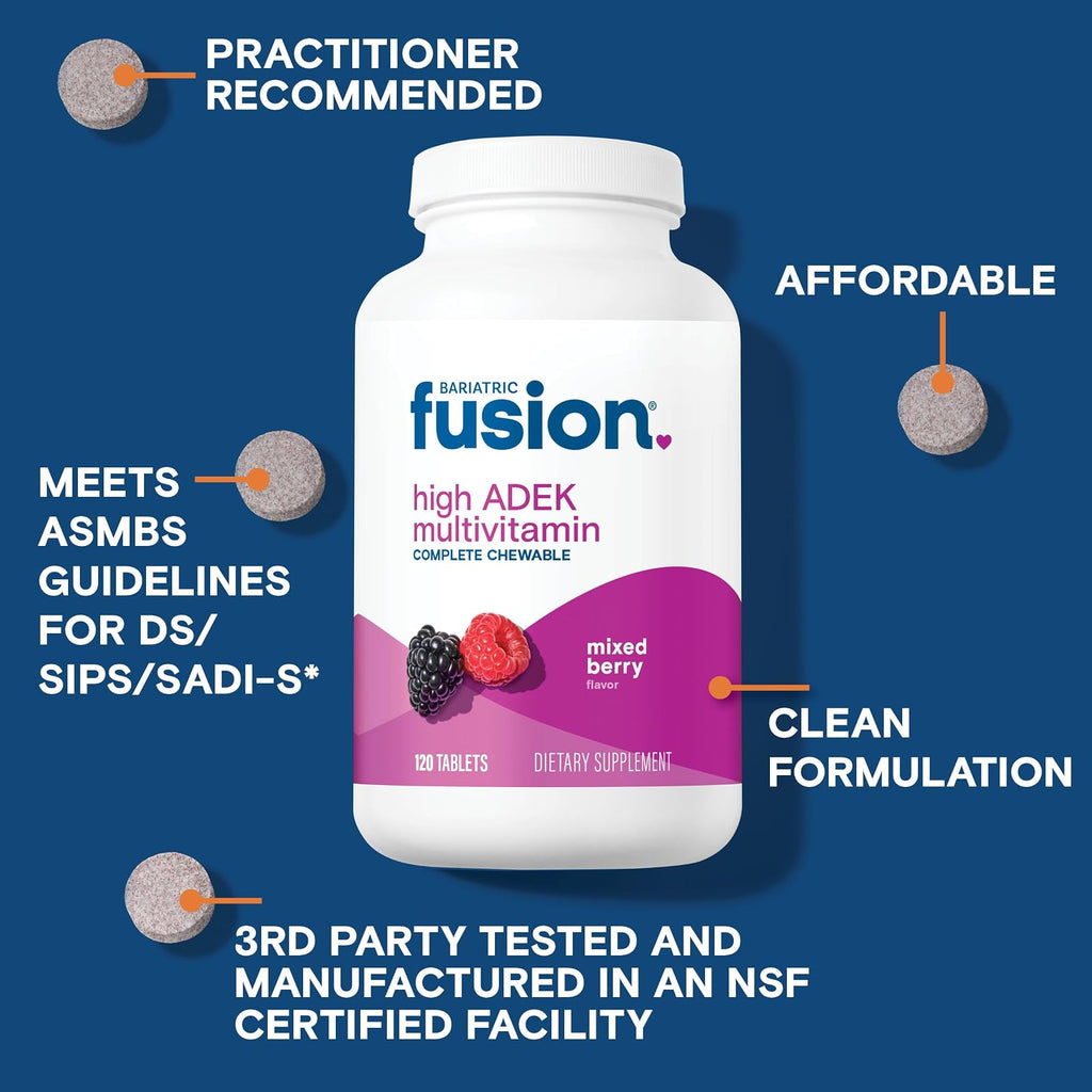 Bariatric Fusion gummy multivitamin tablets