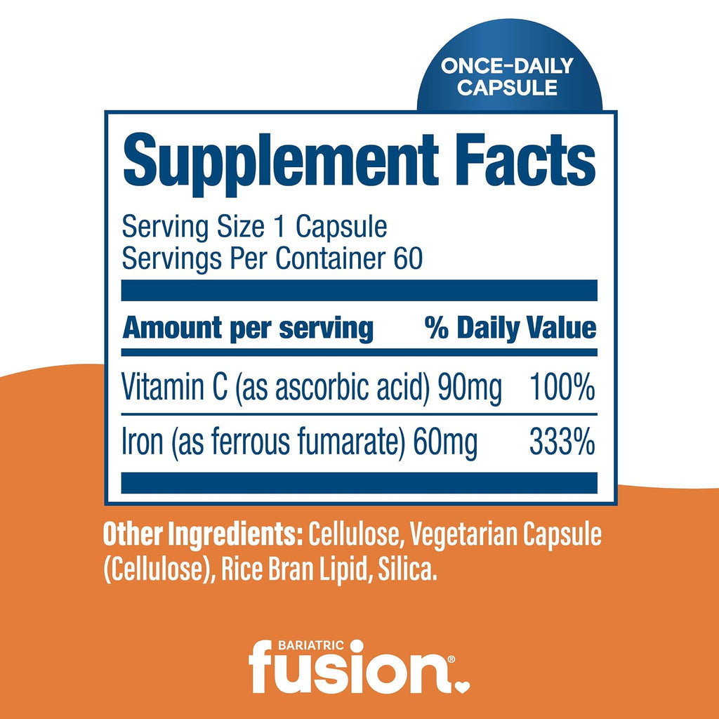 Bariatric Fusion iron for better absorption