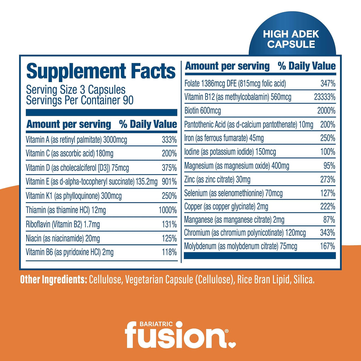 Bariatric Fusion iron supplement benefits