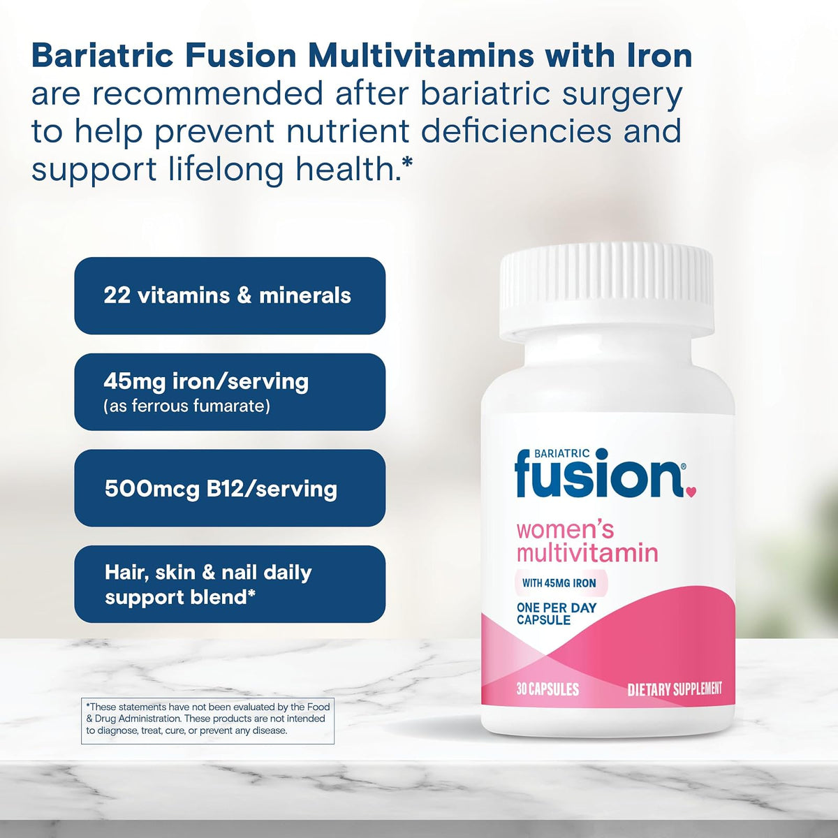 Bariatric Fusion vitamins for optimal nutrition