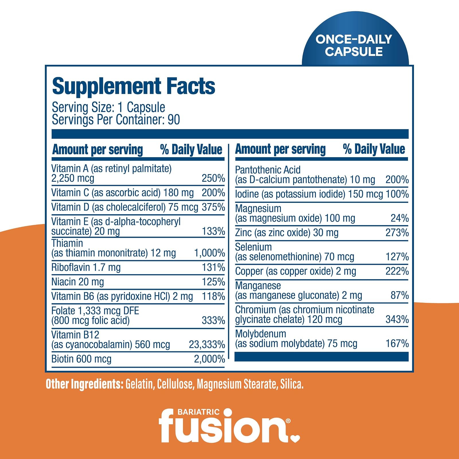 Bariatric Fusion vitamins for women