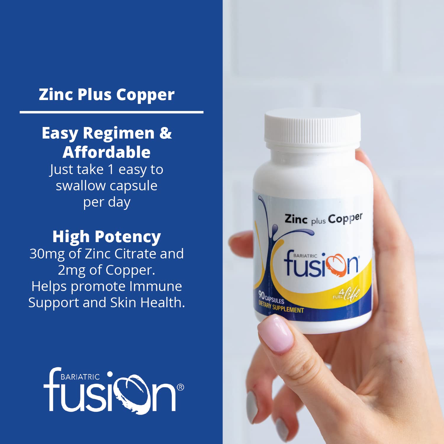 Bariatric Fusion zinc for overall wellness