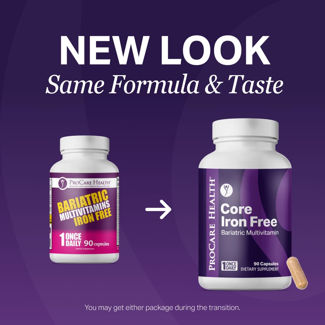 Bariatric multivitamin capsules for energy