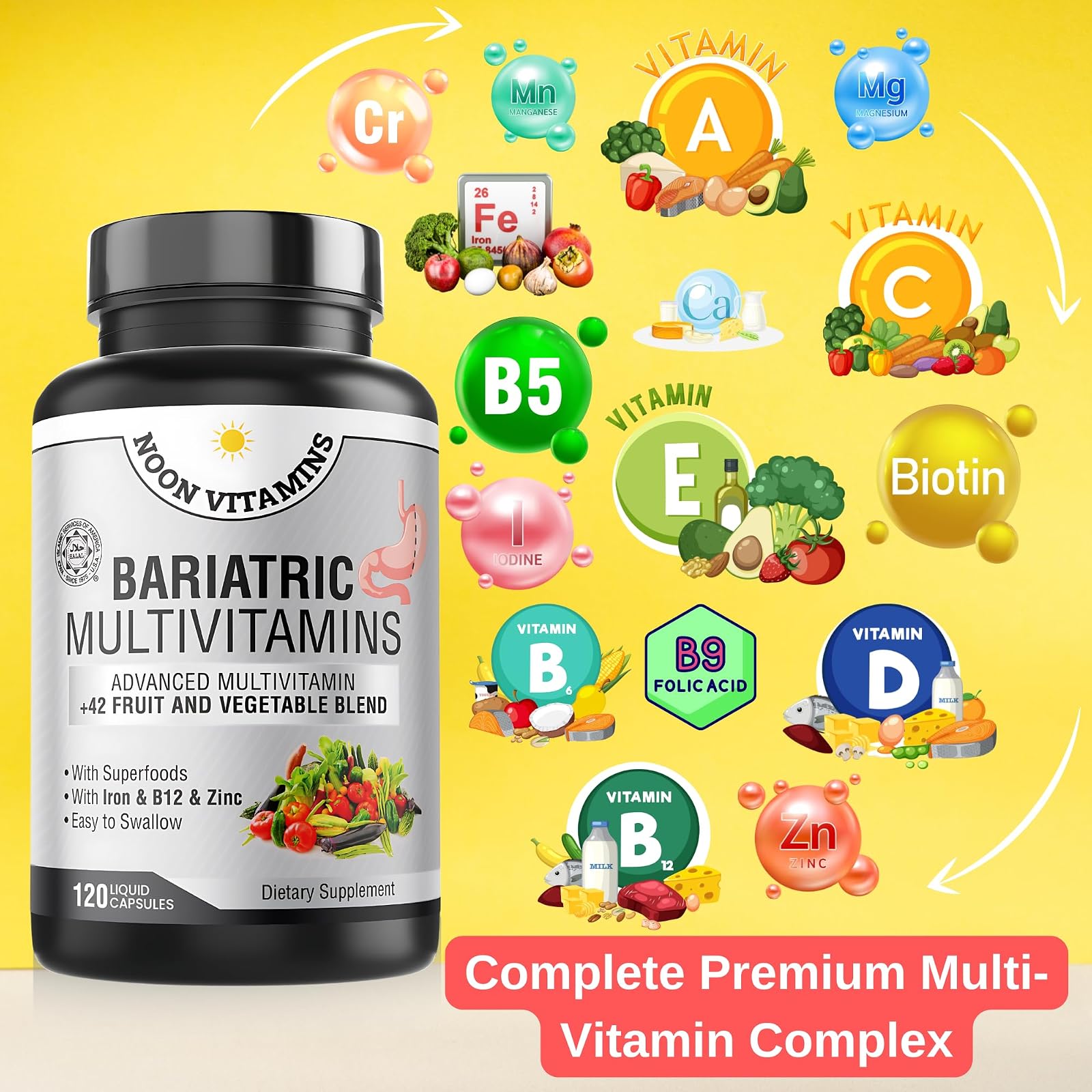 Bariatric multivitamin for men