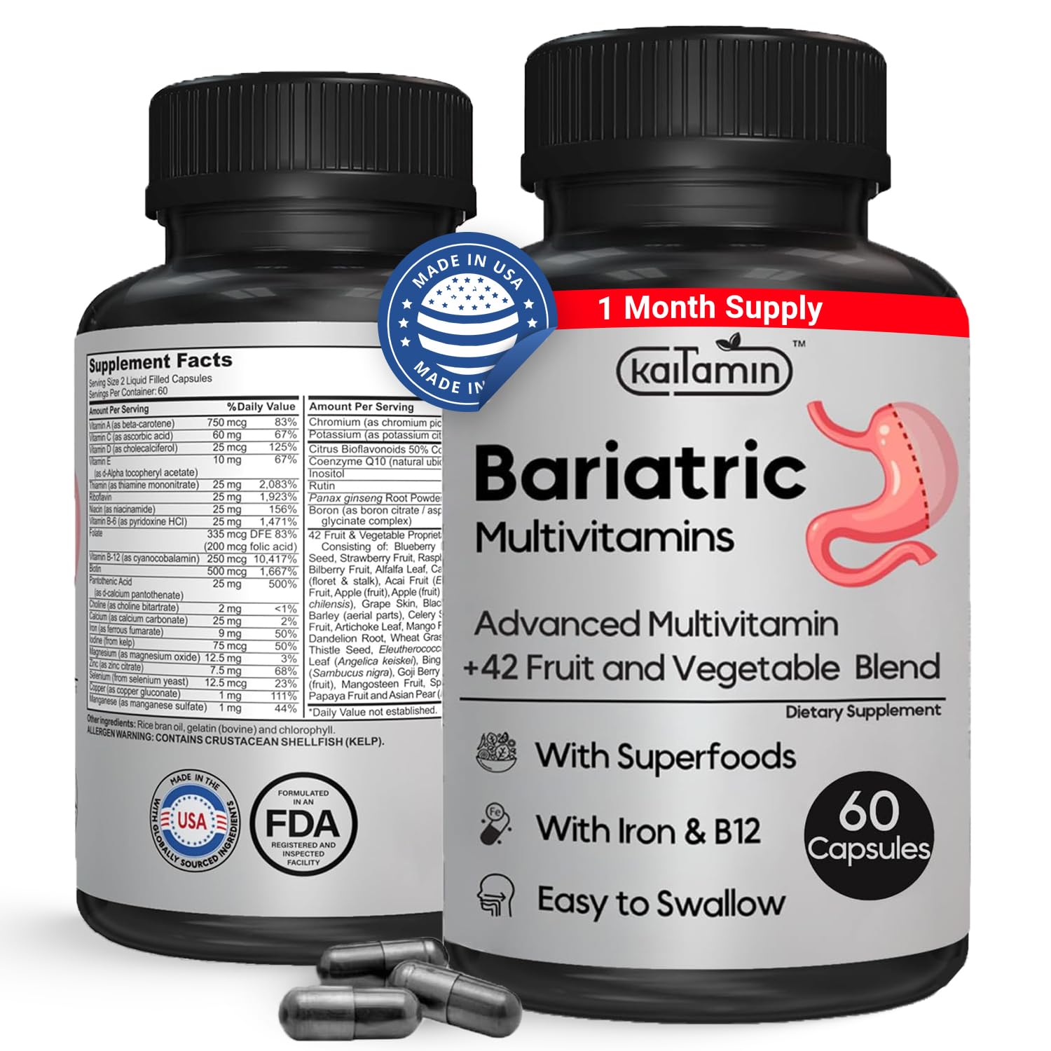 bariatric multivitamin with iron benefits