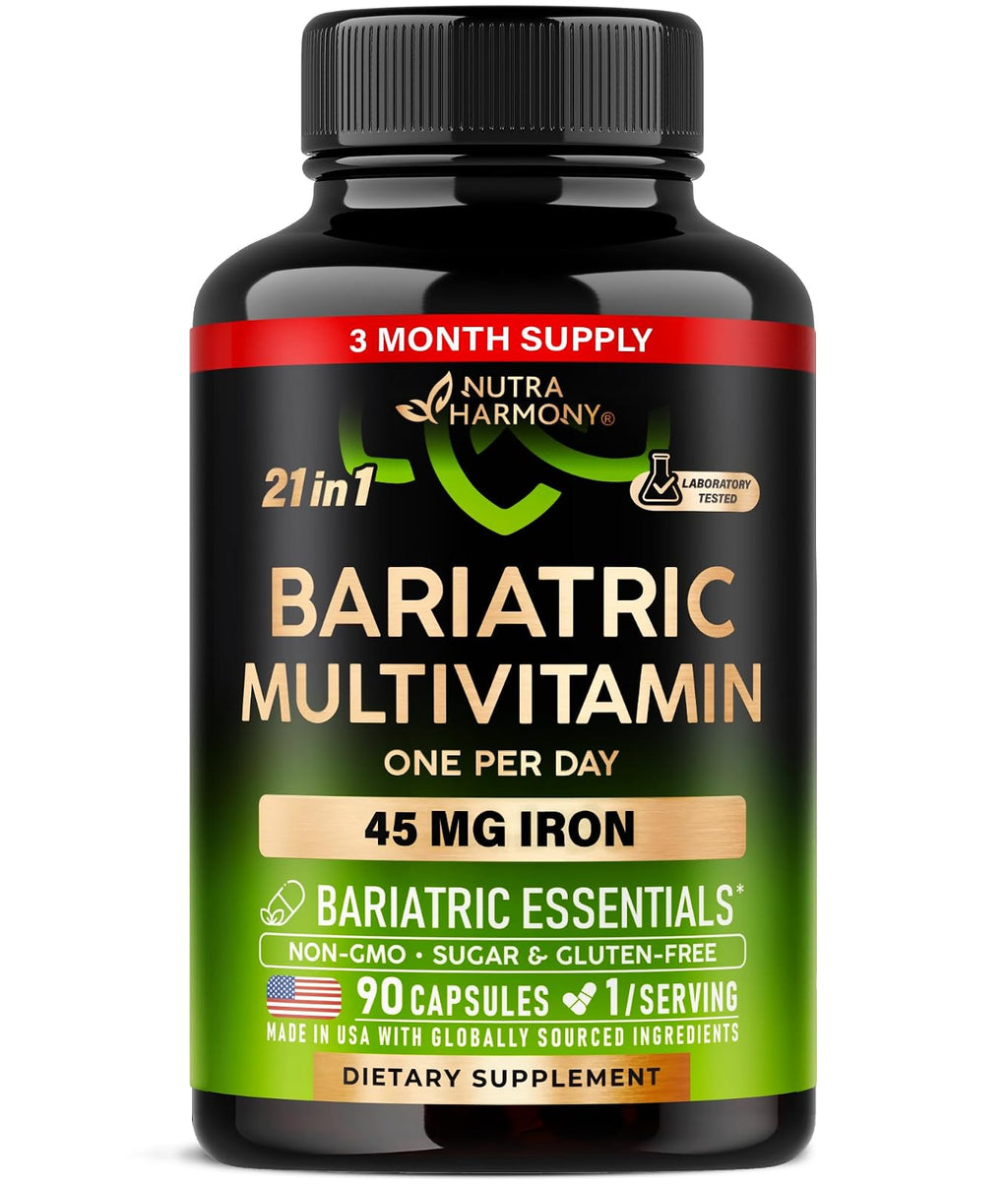 Bariatric multivitamin with iron capsules