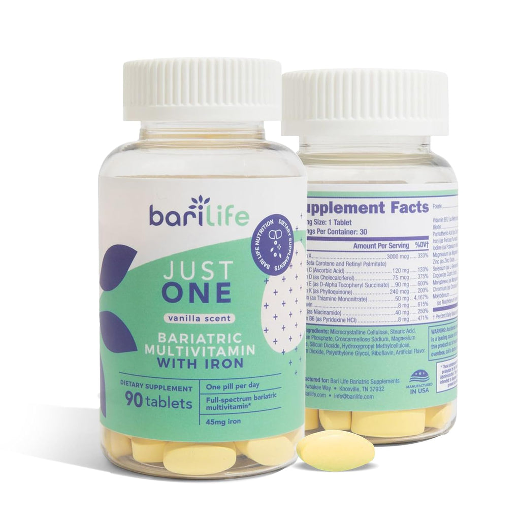 Bariatric multivitamin with iron