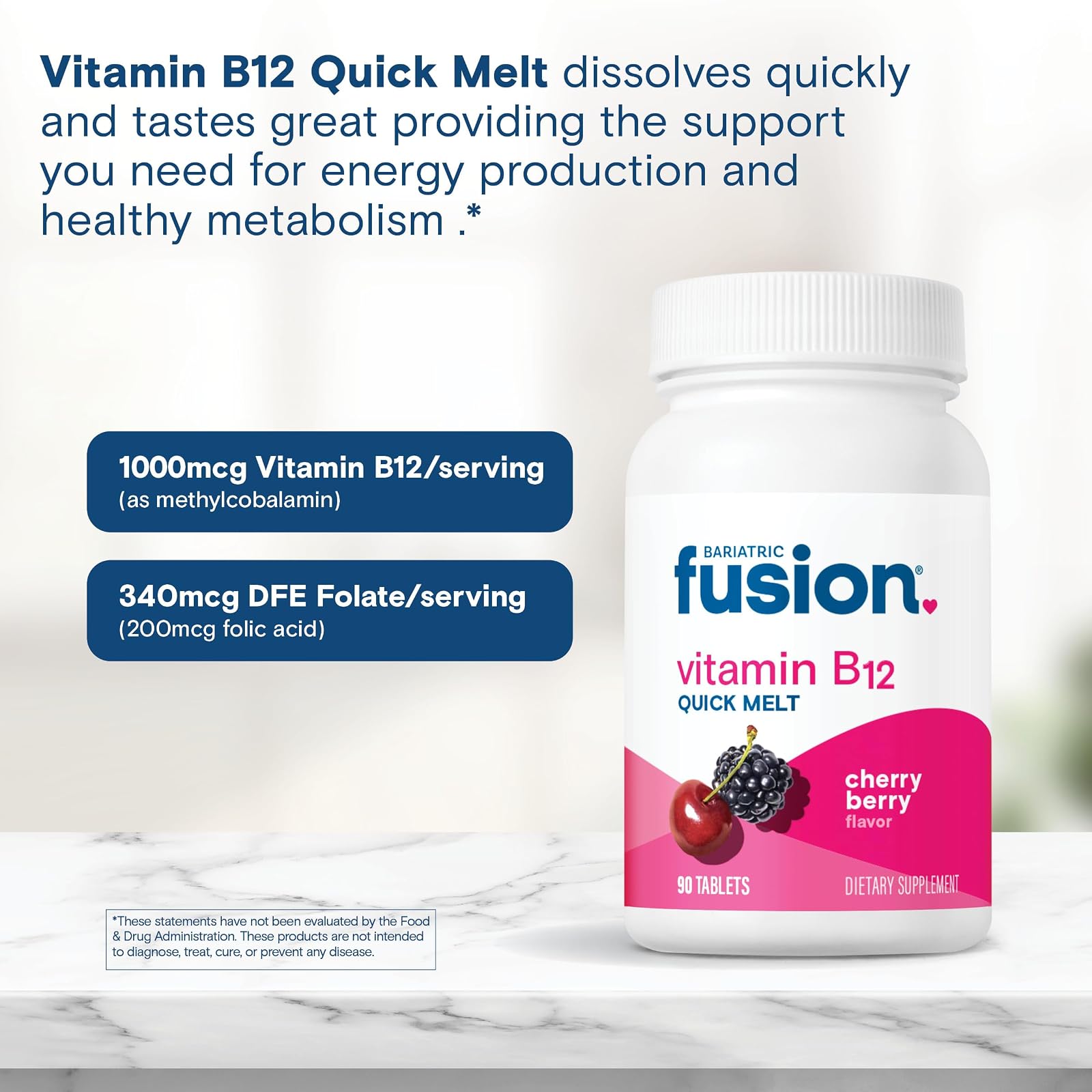 Bariatric vitamin B12 for absorption