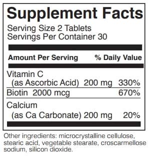 BariatricPal Biotin Plus immune support tablets
