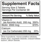 BariatricPal Biotin Plus immune support tablets