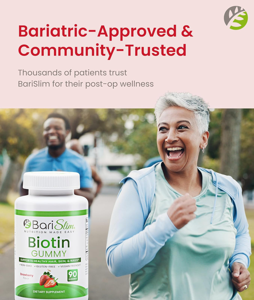 BariSlim biotin gummies with delicious fruit flavour